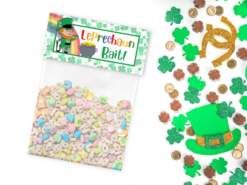 Rainbow Leprechaun Bait Tag | Leprechaun Food Printable | St. Patrick's ...