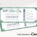 Editable Fathers Day Concert Ticket Surprise Fathers Day Ticket Concert ...