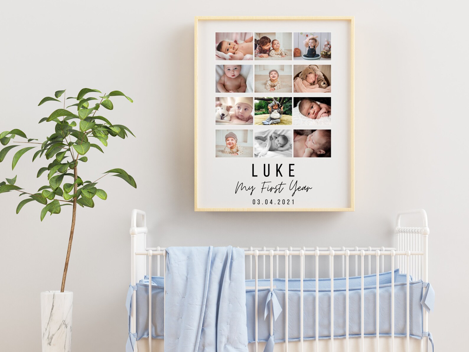 Baby's First Year Poster Template Editable Template 1st Birthday Poster ...