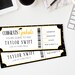 Graduation Concert Editable Template Surprise Ticket Graduation Gift ...