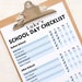 Blue Kids School Daily Checklist | Kids Daily School Schedule Checklist ...