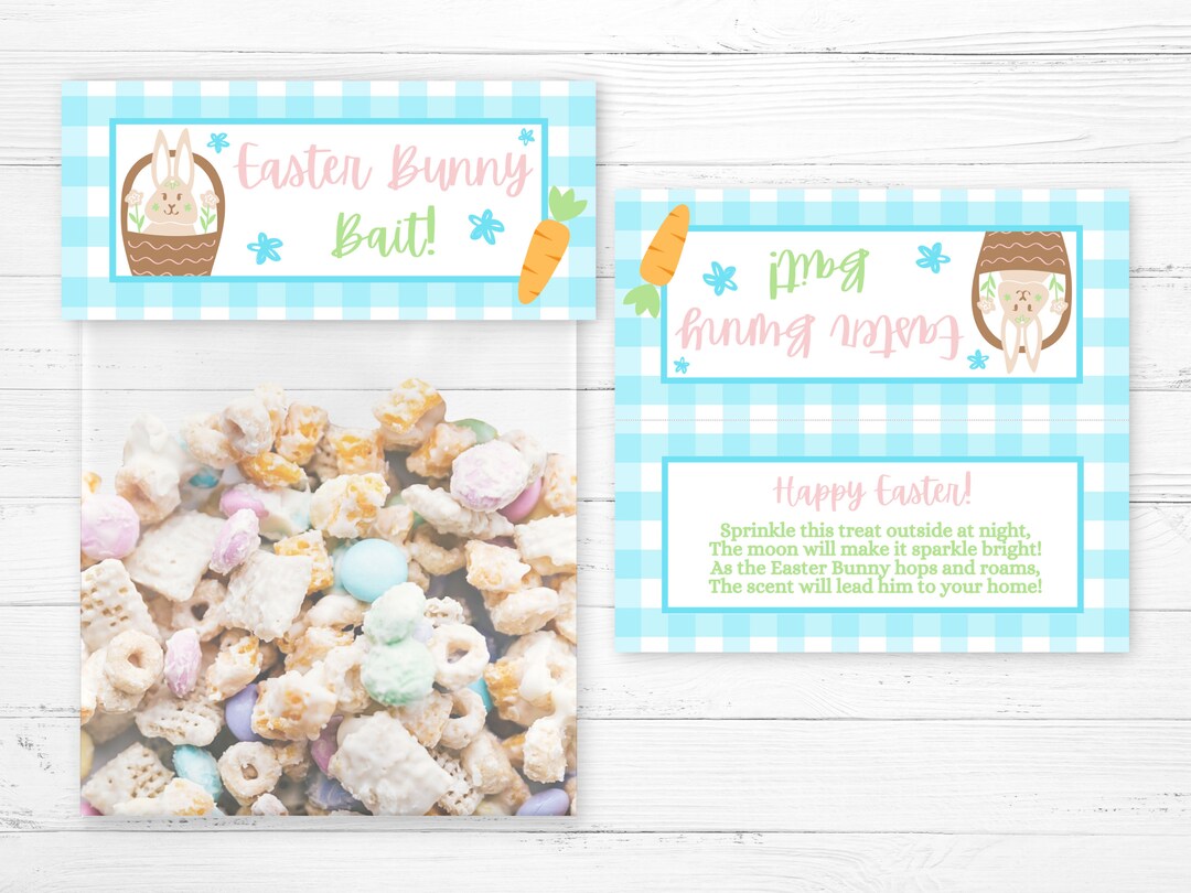 Bunny Bait Printable Tags | Easter Bunny Food Cards | Bunny Bait ...