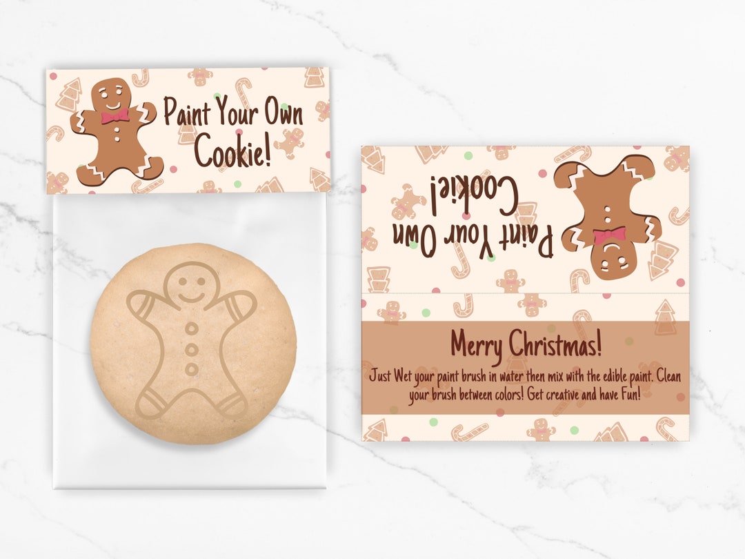 PYO Cookie Kit Tags | PYO Christmas Cookies | Paint Your Own ...