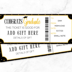Editable Graduation Gift Voucher | Surprise Gift for Grads | Coupon ...