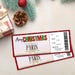 Christmas Concert Ticket Gift Voucher Template Fully Custom Printable ...