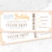 Minimalist Concert Ticket Template | Editable Event Ticket | Canva ...