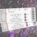 Realistic Concert Ticket Stub | Editable Ticketmaster Stub | Custom ...