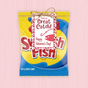 Fish Valentine's Day Printable Tag | Party Tag | Swedish Valentine ...