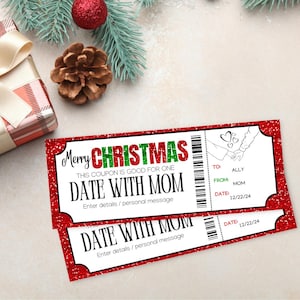 Christmas Date With Mom Ticket | Kids Experience Voucher | Holiday Day ...