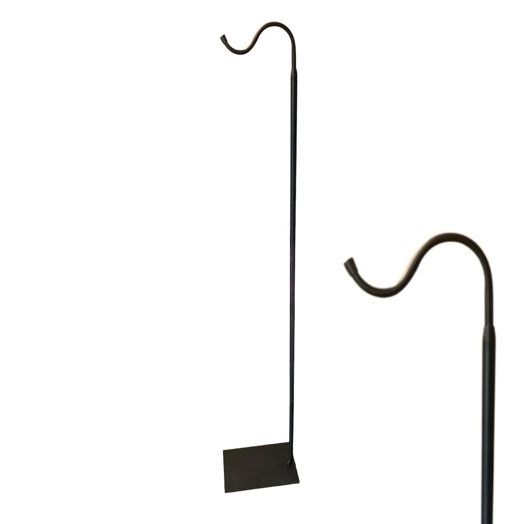 Heavy Duty Shepherds Hook Floor Stand for Wind Chimes, Lanterns, Bird ...