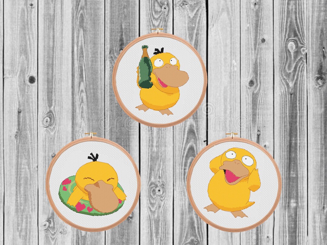Psyduck BUNDLE - Pokemon - Video Game - Cross Stitch Pattern - Digital ...