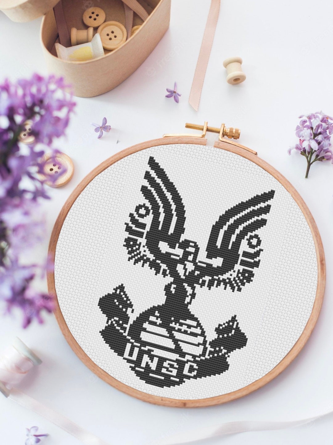 UNSC Logo - Video Game - Cross Stitch Pattern - Digital Download - Etsy