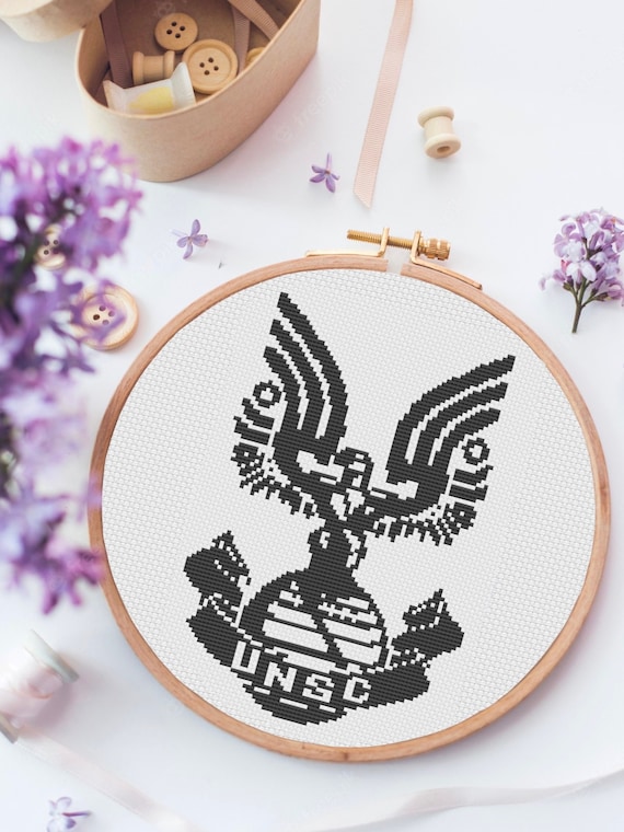UNSC Logo Video Game Cross Stitch Pattern Digital - Etsy