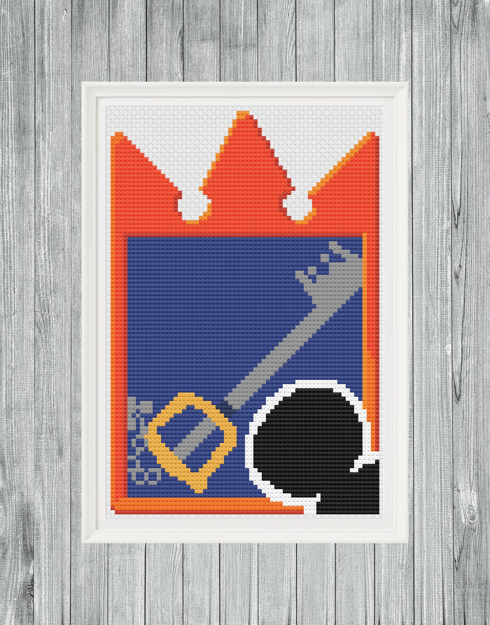 Chain of Memories Keyblade Card - Kingdom Hearts - Video Game - Cross ...