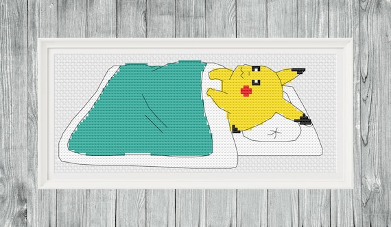 Ceiling Staring Pikachu Pokemon Video Game Cross Stitch - Etsy