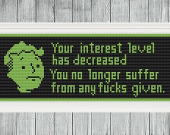 Fallout Nuke- Video Game - Cross Stitch Pattern - Digital Download - Etsy