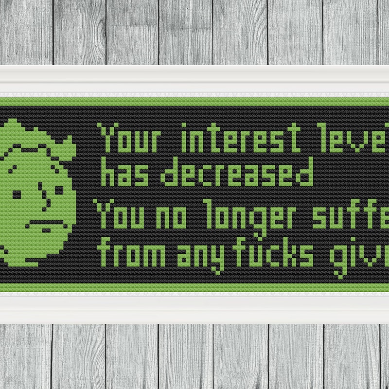 Fallout Stitch Pattern - Etsy