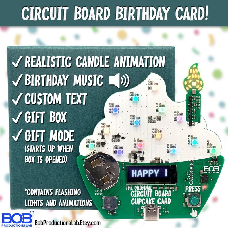 Nerdy Birthday Card With Music and Customizable Text Gift Box Nerdy ...