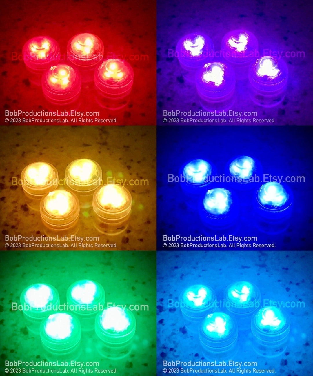 Waterproof LED Light Pods | Wireless Remote Controlled Battery Powered ...
