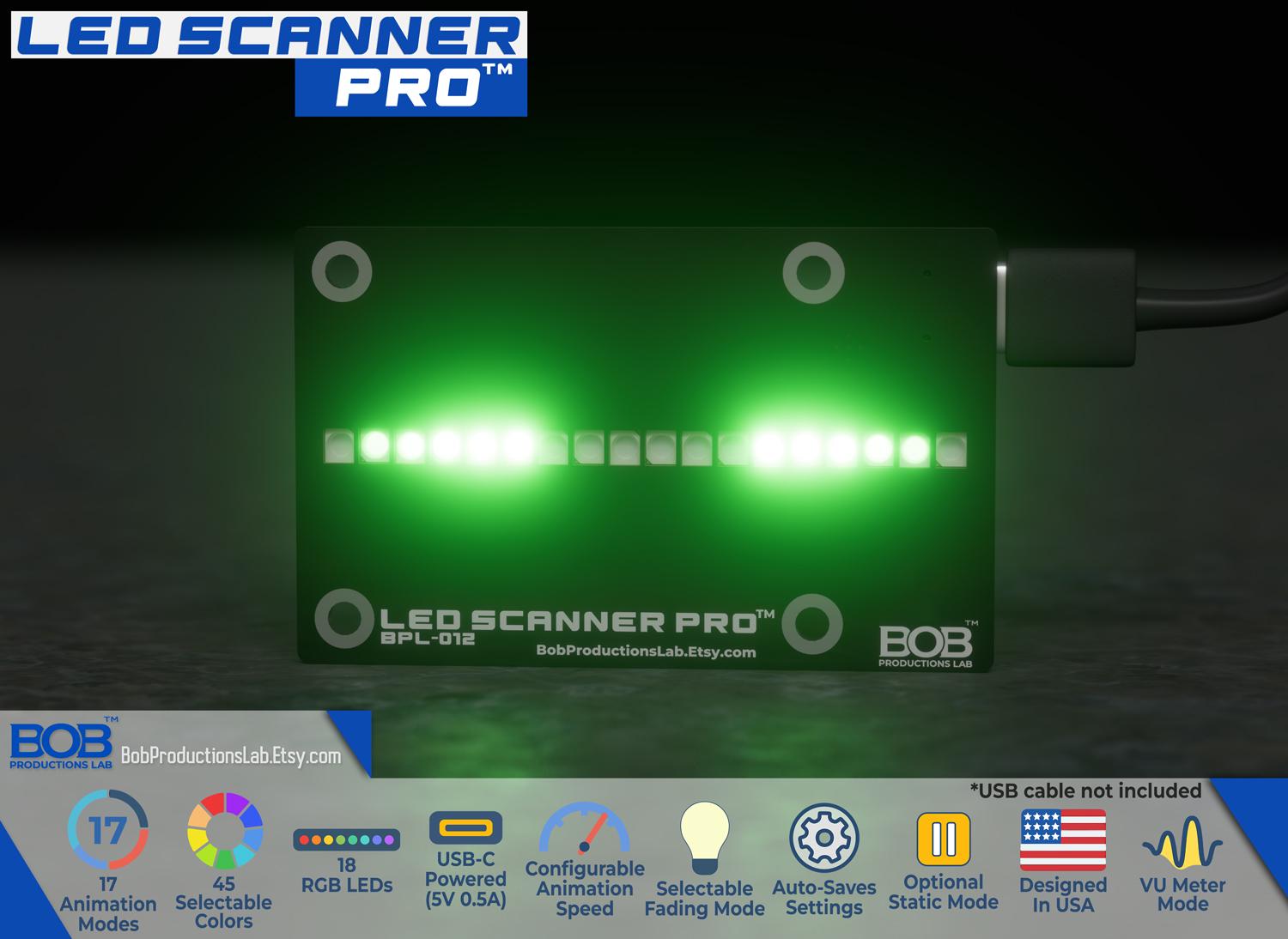 Premium Light Effects Board | Colorful Led Scanner, 18 RGB Leds, 45 ...