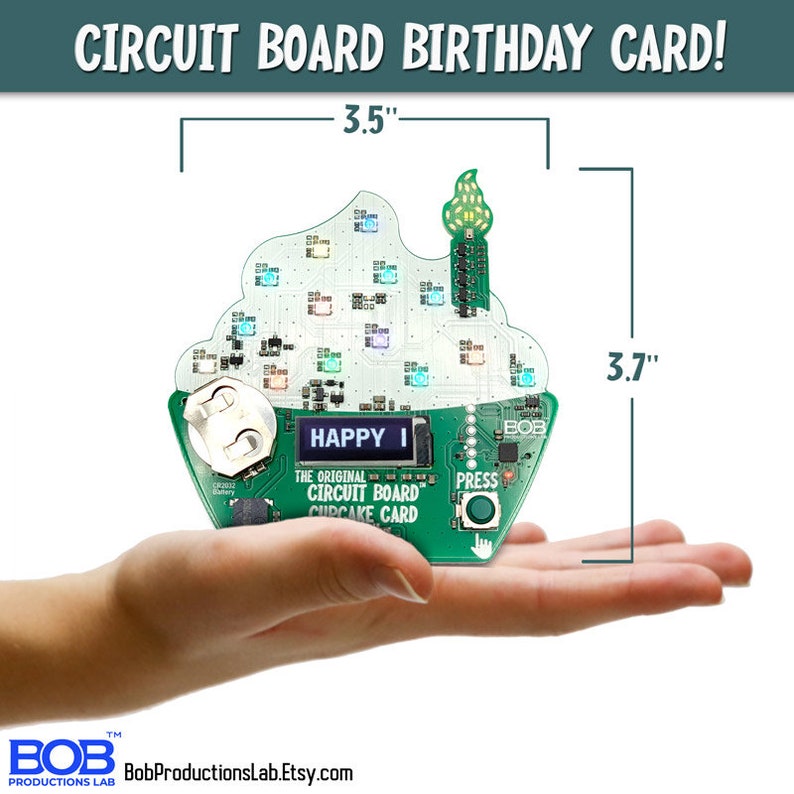 Premium Geeky Birthday Card With Music and Customizable Text Gift Box ...