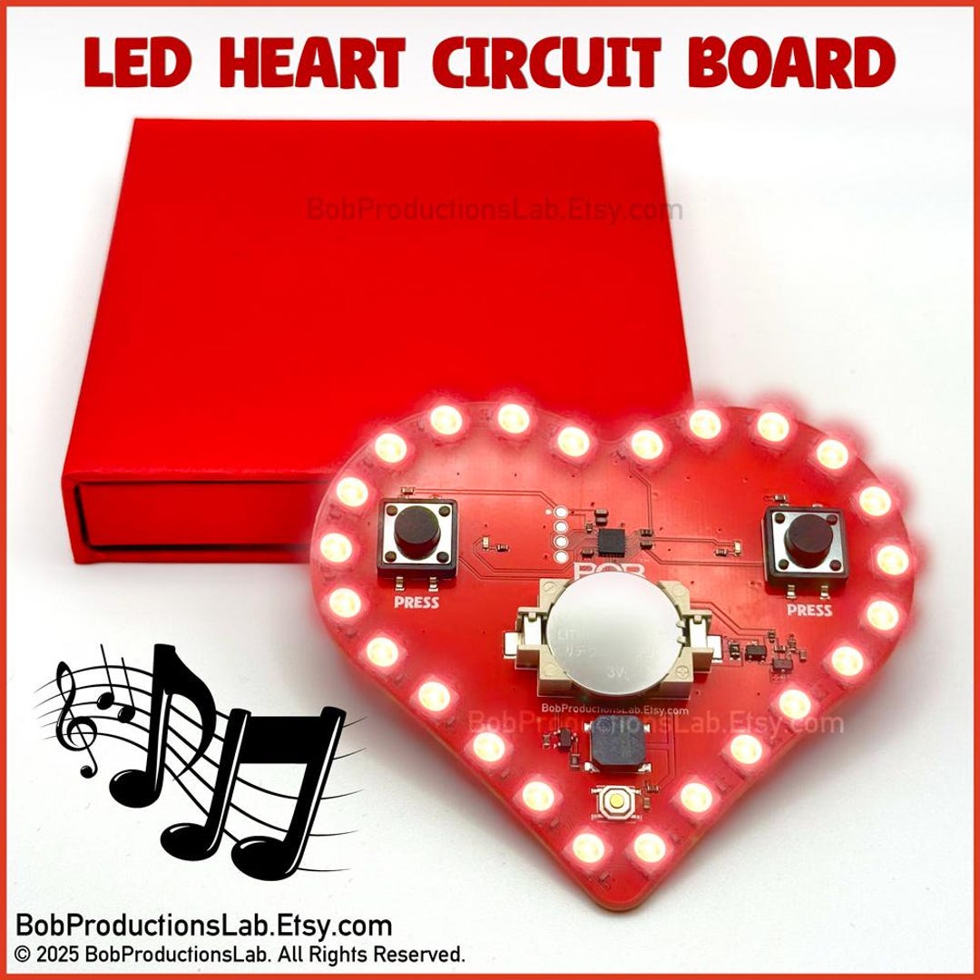 Valentines Day Nerdy Circuit Board Gift Card Hidden Game & Music - Etsy