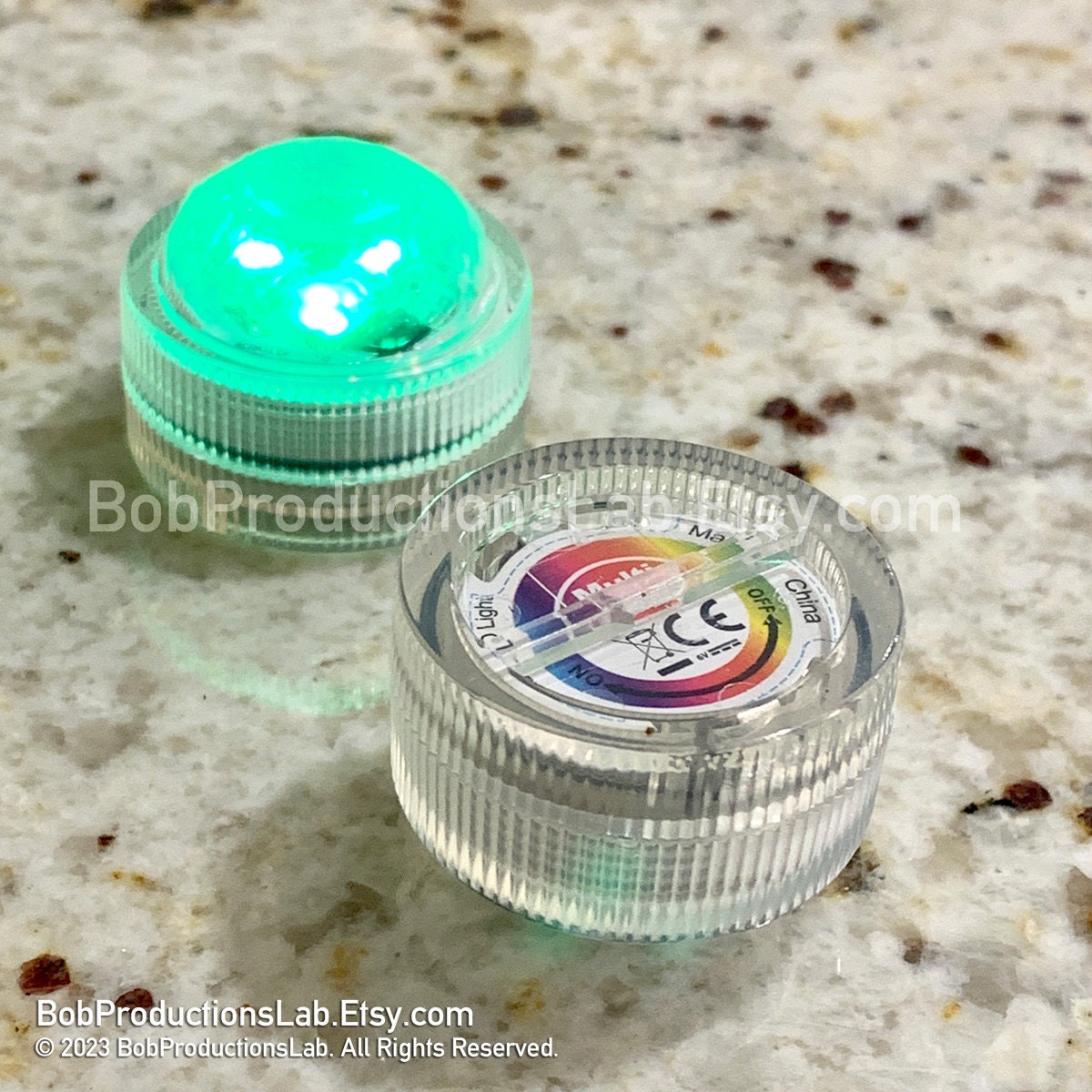 Wireless Colorful Light Pod Set Waterproof Remote Controlled Battery ...