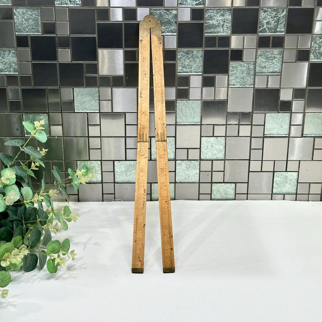 Vintage Rabone Folding Ruler 36 Inch Boxwood & Brass, No. 1380 - Etsy