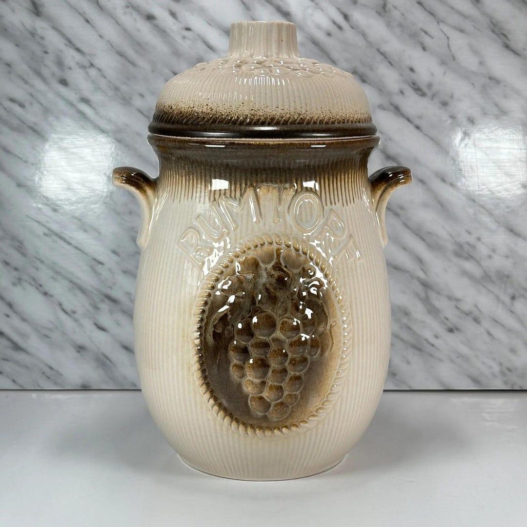 Vintage Rumtopf Jar, West German Pottery, Fruit Pot, Storage Jar - Etsy