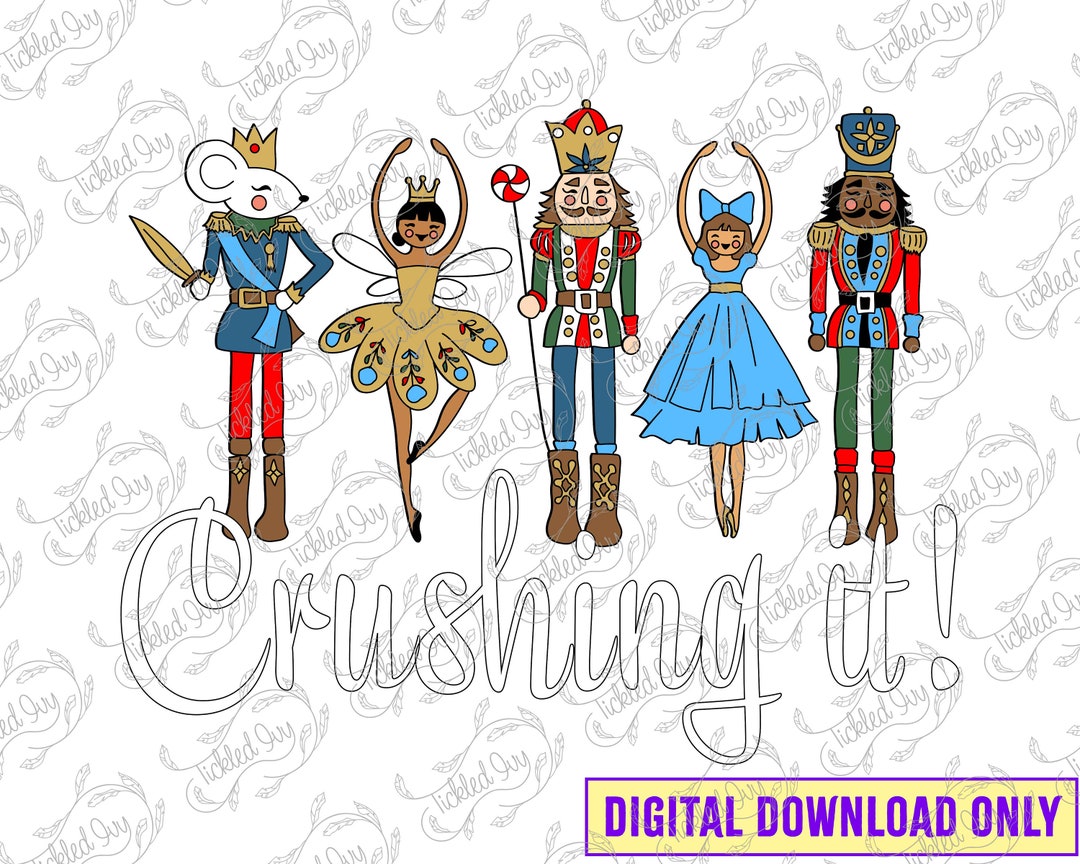 Nutcracker Vector (SVG and PNG) Christmas Ballet Cartoon - Etsy