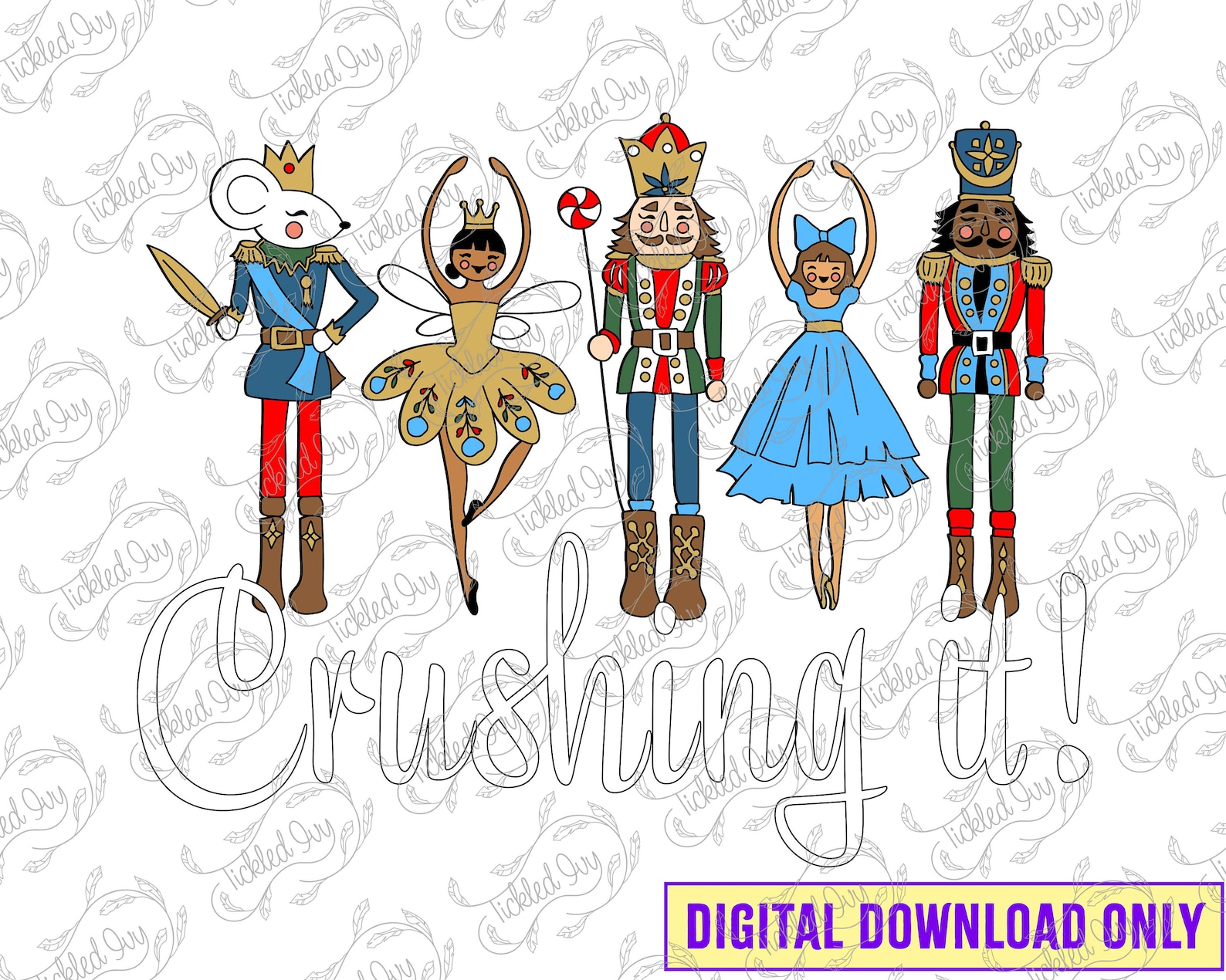 Nutcracker Vector (SVG and PNG) Christmas Ballet Cartoon - Etsy