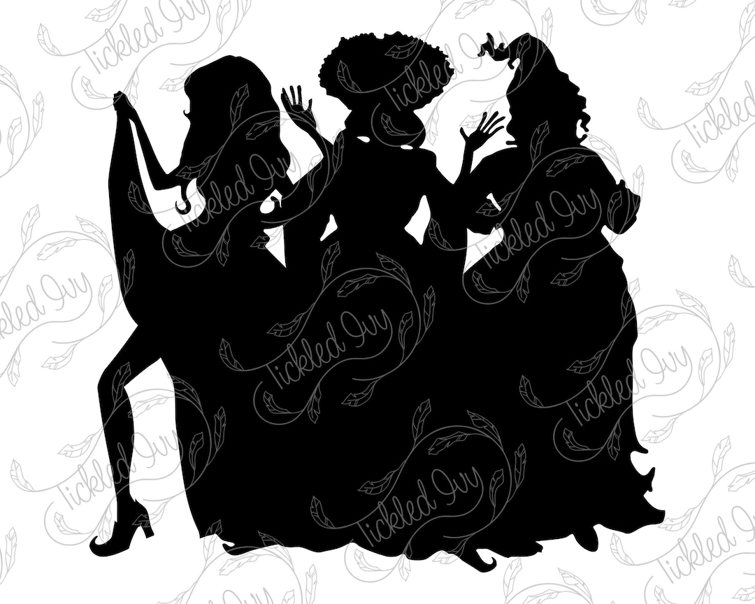 Sanderson Sisters Witch Hocus Pocus SVG Vector File Silhouette - Etsy