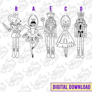 Nutcracker Vector (SVG and PNG) Christmas Ballet Cartoon - Etsy