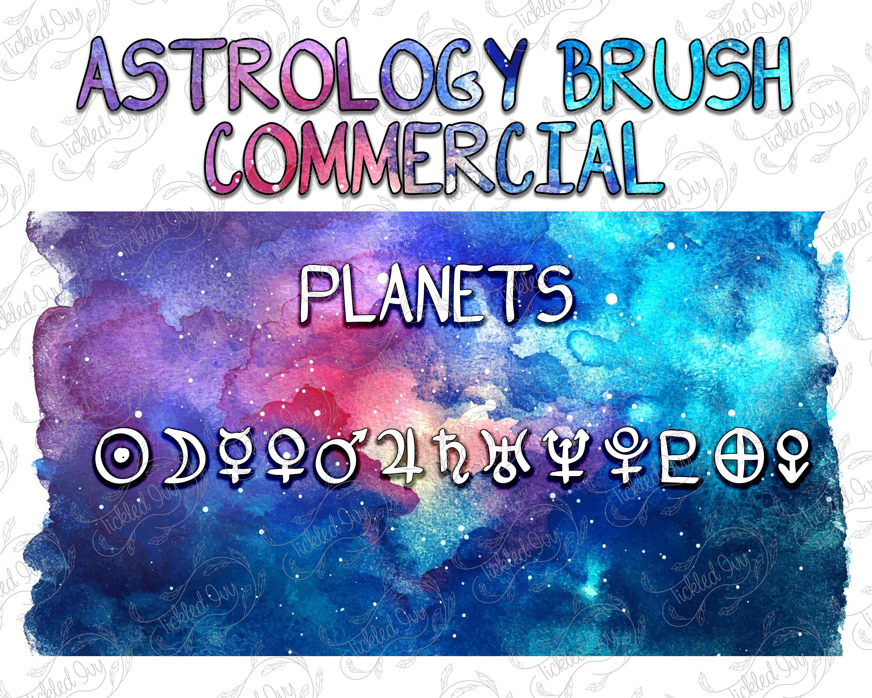 FONT: Astrology COMMERCIAL LICENSE Glyphs Symbols, Alpha Numeric Open ...