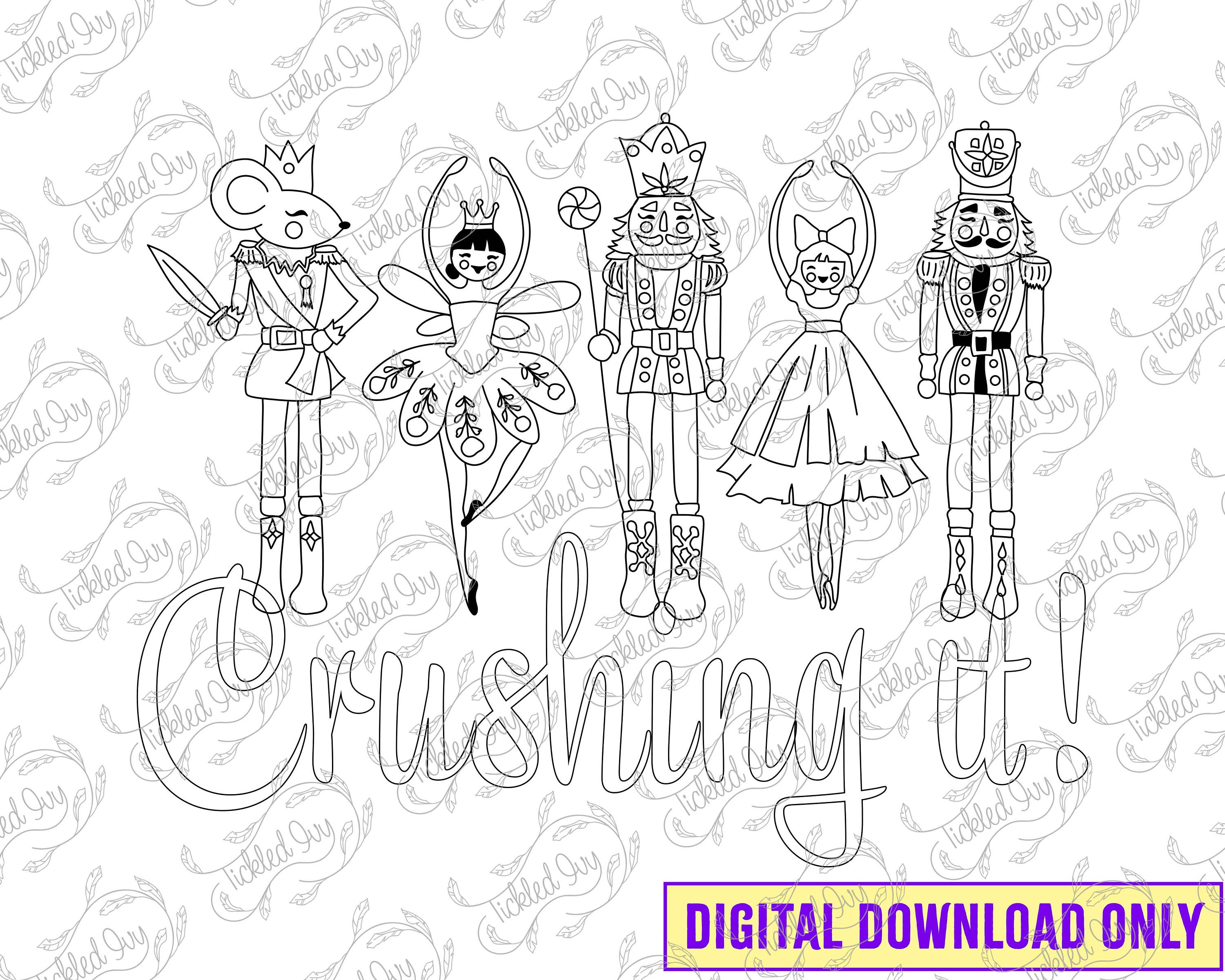 Nutcracker Vector (SVG and PNG) Christmas Ballet Cartoon - Etsy