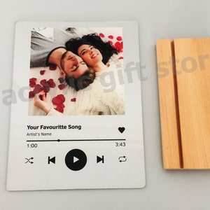 Personalized Music Plaque With Stand Custom Album Cover Music - Etsy