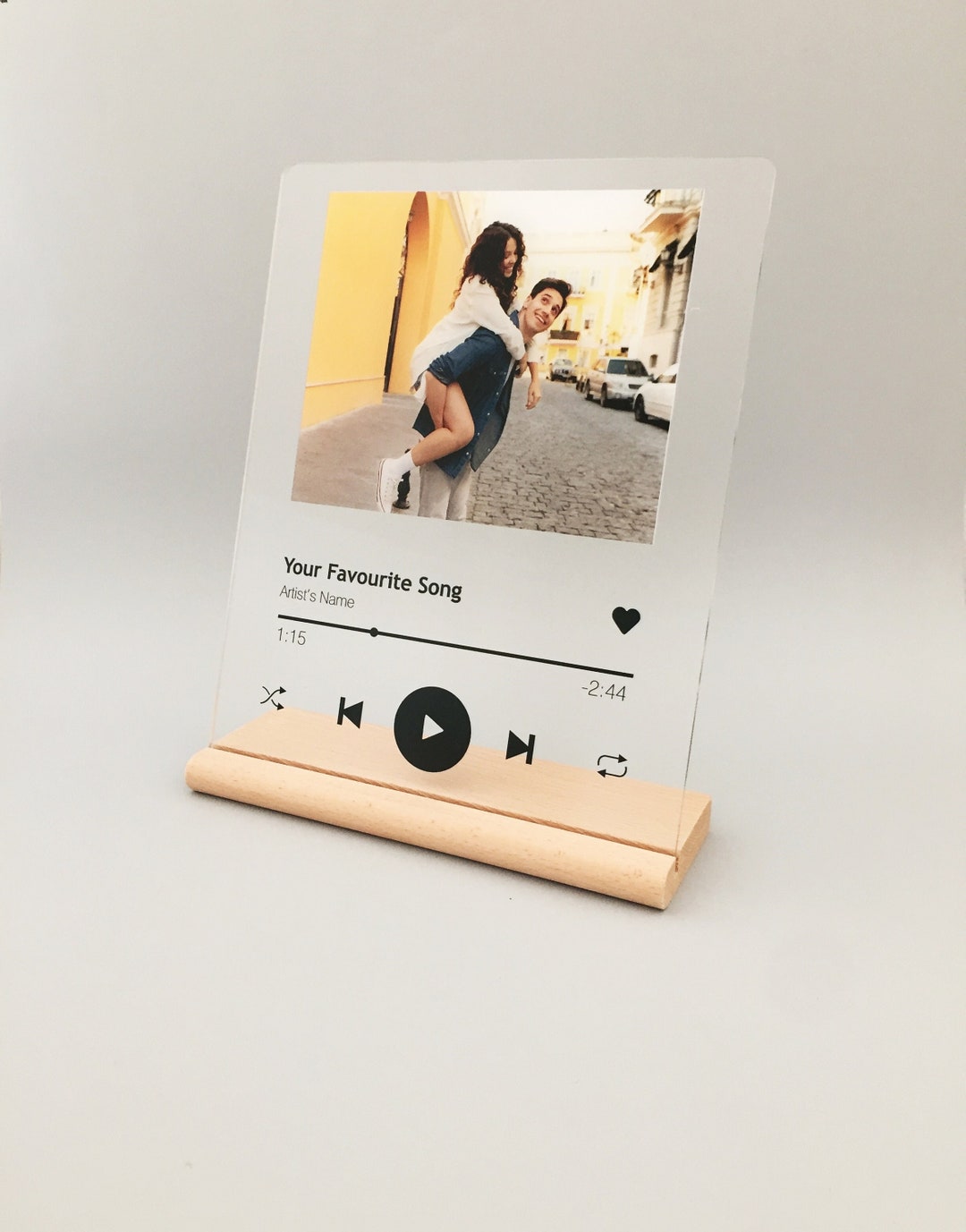 Personalized Music Plaque Couples Gift, Custom Acrylic Song Plaque ...