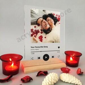 Personalized Music Plaque With Stand Custom Album Cover Music - Etsy