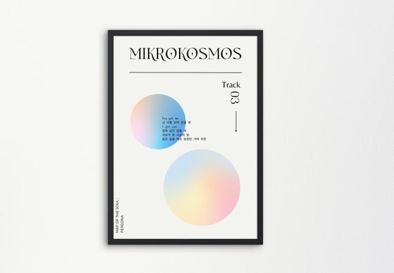 BTS Mikrokosmos Gradient Aesthetic Wall Print Digital - Etsy