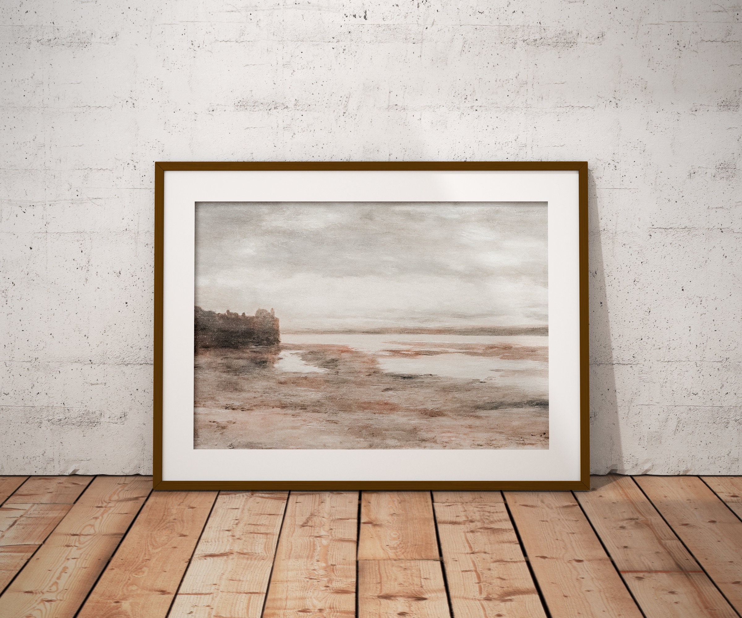 Muted Landscape Vintage Print Printable Abstract Painting | Etsy