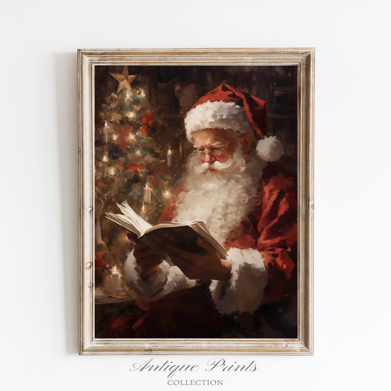 Santa Claus Paintings - Etsy