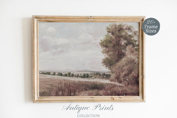 Vintage Country DIGITAL Print Printable Landscape Antique | Etsy