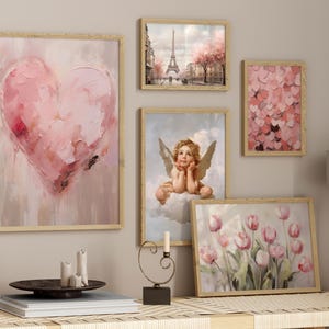 Printable Valentine's Day Gallery Wall, Romantic Art for Valentine ...