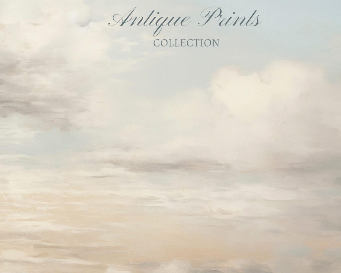 Muted Coastal 3 Pieces Wall Art, Neutral Seascape Painting, Vintage ...