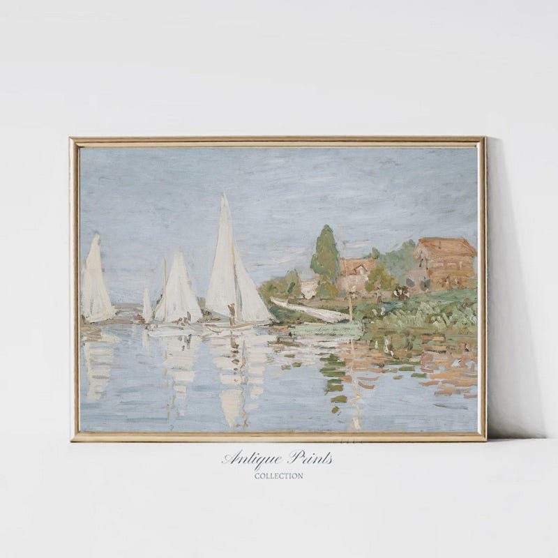 Large Painting Country House - Etsy UK