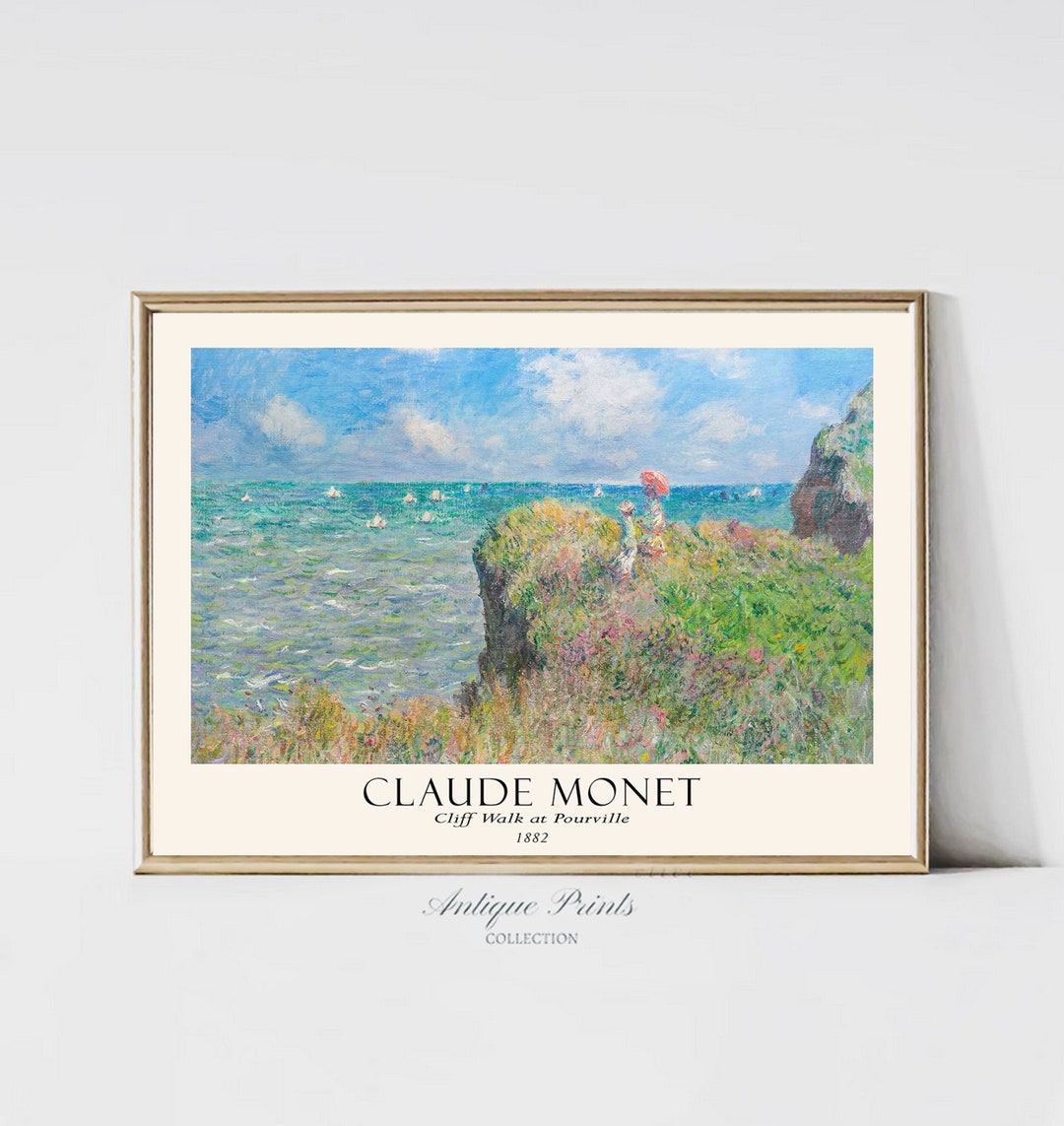 Claude Monet Horizontal Coastal Painting Monet Digital Print - Etsy