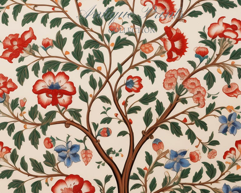 Traditional India Tapestry Wall Art, Antique Indian Textile Triptych ...