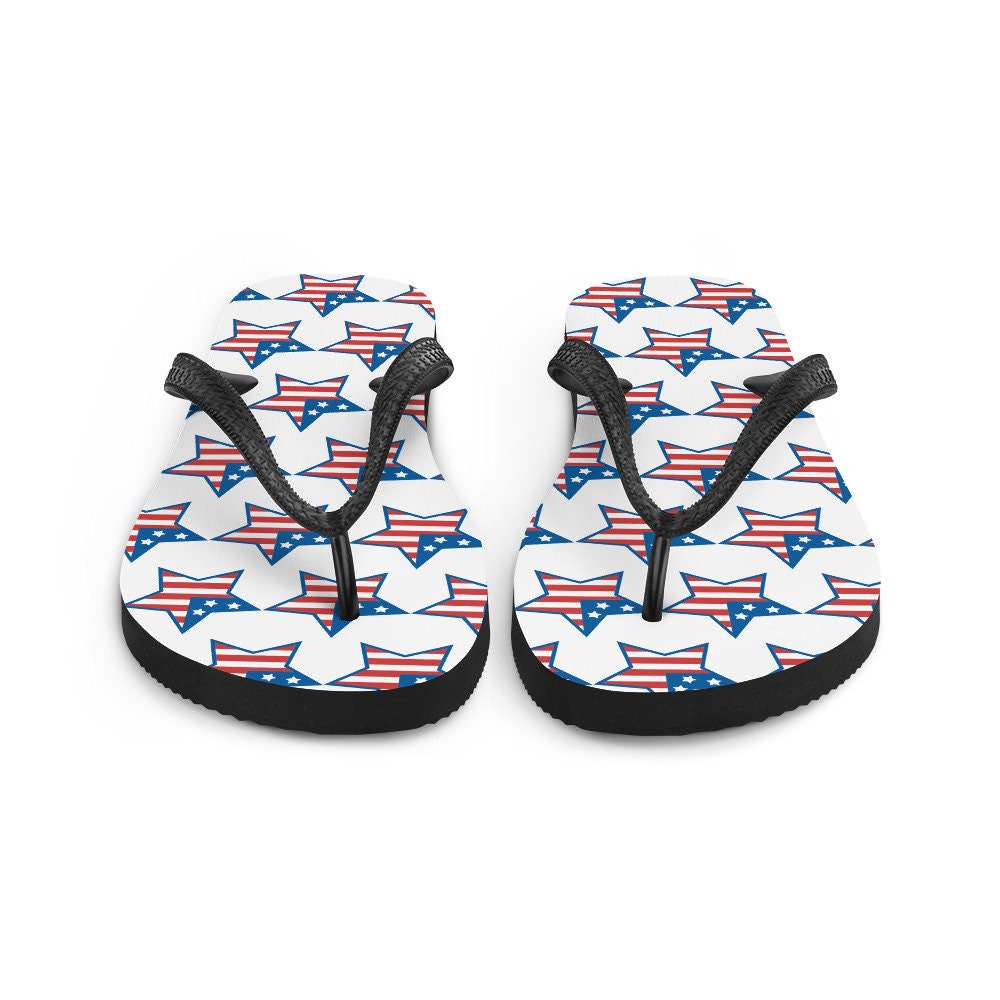 USA Star Spangled Flip-flops - Etsy