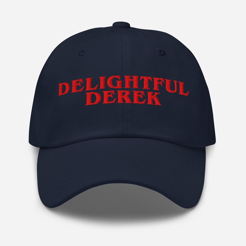 Delightful Derek Funny Hat, Tv Show Hat, 80s Show Hat, Pop Culture Cap ...