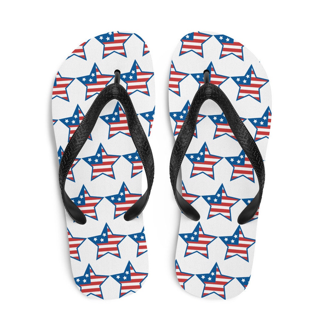 USA Star Spangled Flip-flops - Etsy